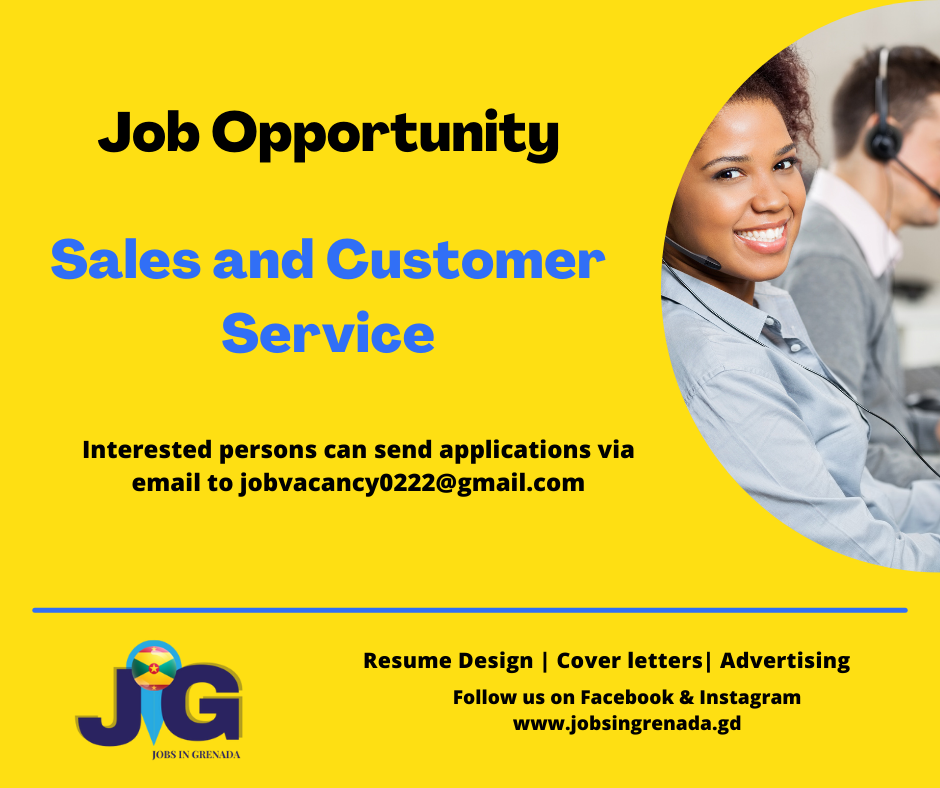 Sales and Customer Service - Jobs in Grenada